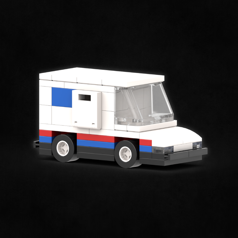 LEGO MOC New USPS Mail Truck by Minifigdisplayco | Rebrickable - Build ...