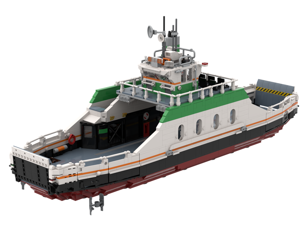 LEGO MOC Medium Sized Car Ferry - Alternate color scheme by jamesonk83 ...