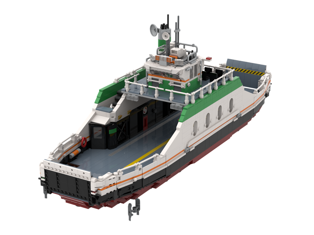 LEGO MOC Medium Sized Car Ferry - Alternate color scheme by jamesonk83 ...