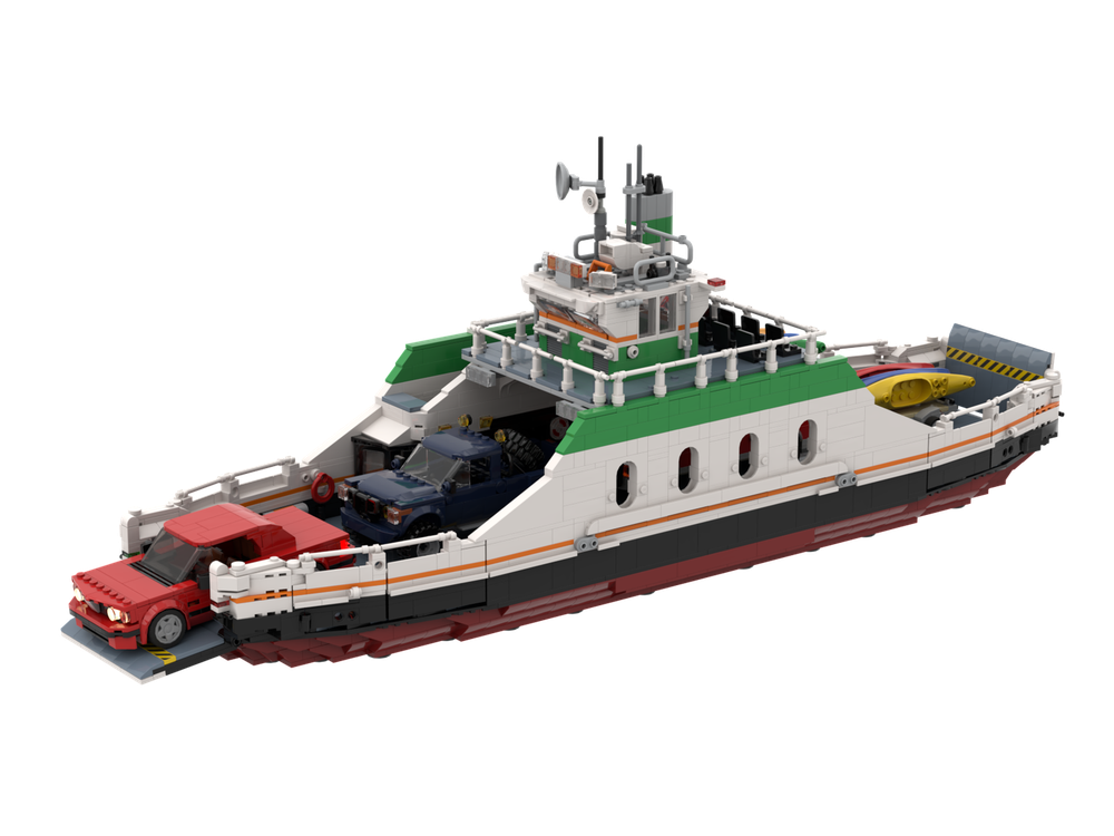 LEGO MOC Medium Sized Car Ferry - Alternate color scheme by jamesonk83 ...