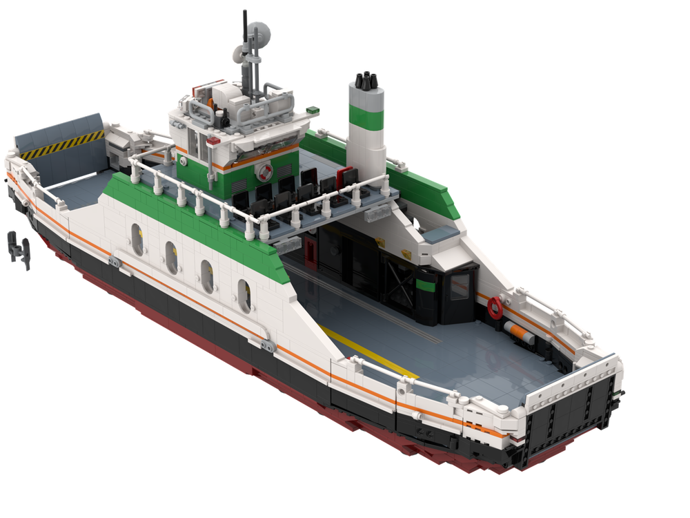 LEGO MOC Medium Sized Car Ferry - Alternate color scheme by jamesonk83 ...