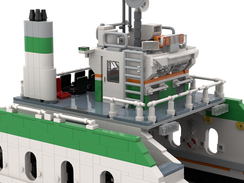 LEGO MOC Medium Sized Car Ferry - Alternate color scheme by jamesonk83 ...