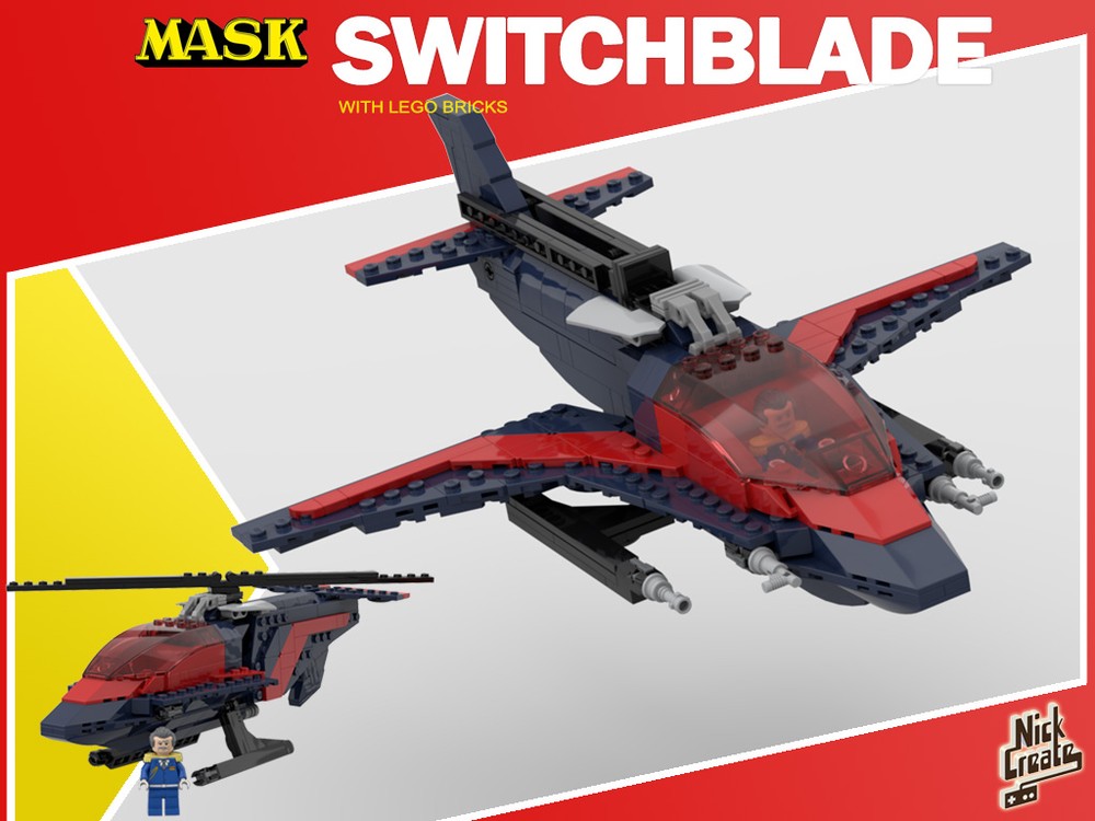 LEGO MOC M.A.S.K. - V.E.N.O.M.'s Switchblade Copter Plane by NickCreate ...