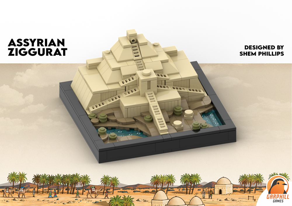 LEGO MOC Assyrian Ziggurat by shemgarphill | Rebrickable - Build with LEGO