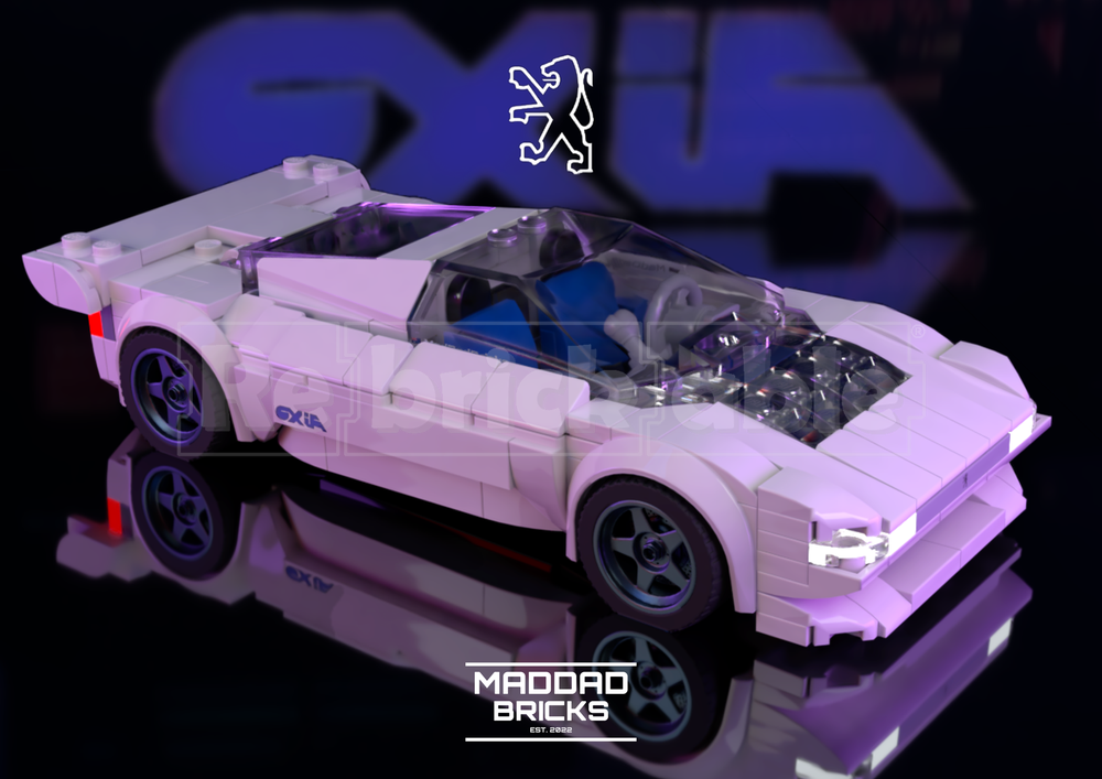 LEGO MOC 1988 Peugeot OXIA Concept by MadDadBricks | Rebrickable - Build with LEGO