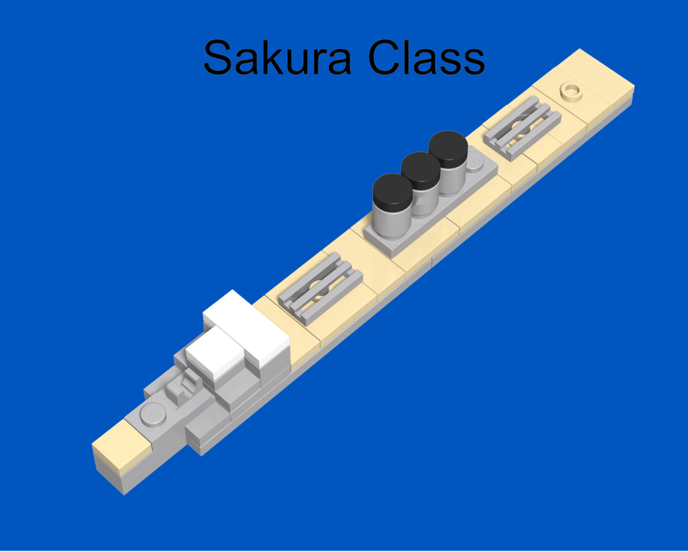 LEGO MOC-215102 1:560 Scale late Japanese torpedo boats(2nd class ...