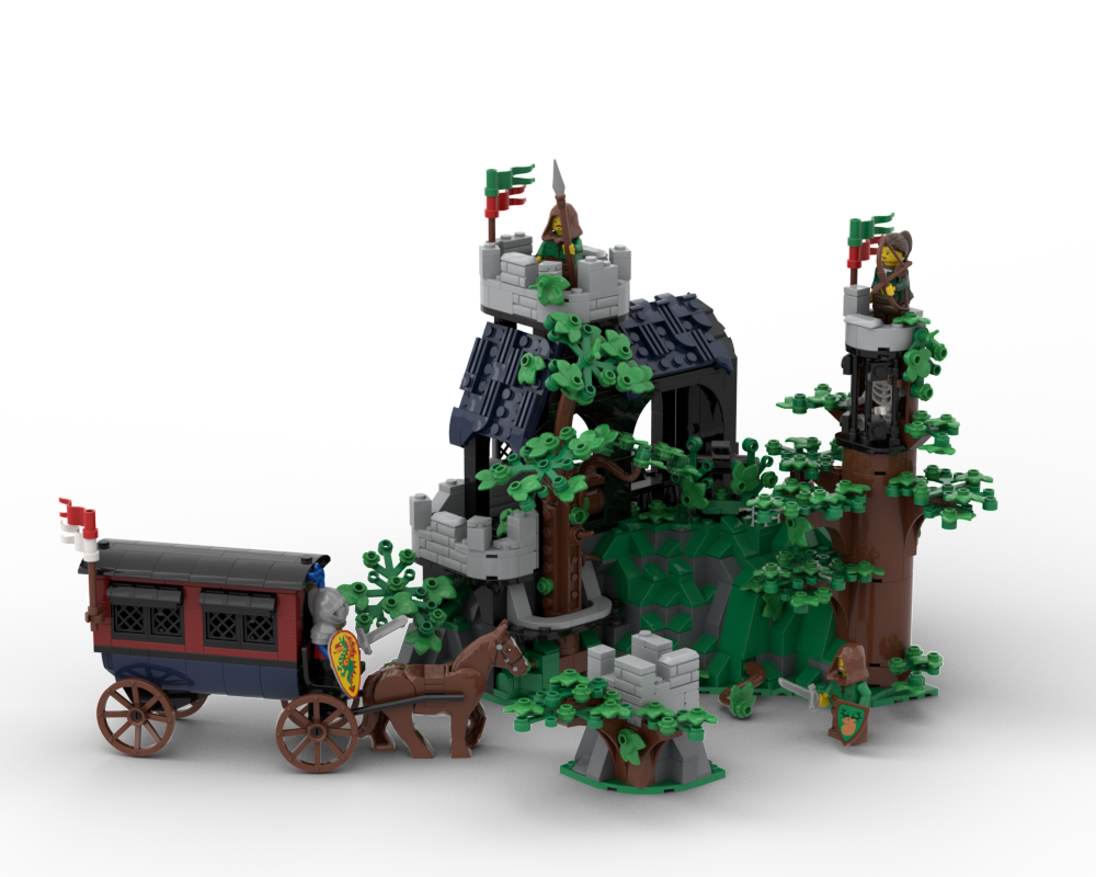 LEGO MOC dark forest fortress by penguin_bobo | Rebrickable - Build ...