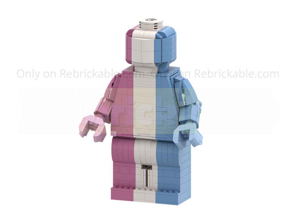 LEGO MOC Up-Scaled LEGO Minifigure - Trans Visibility Edition by ...