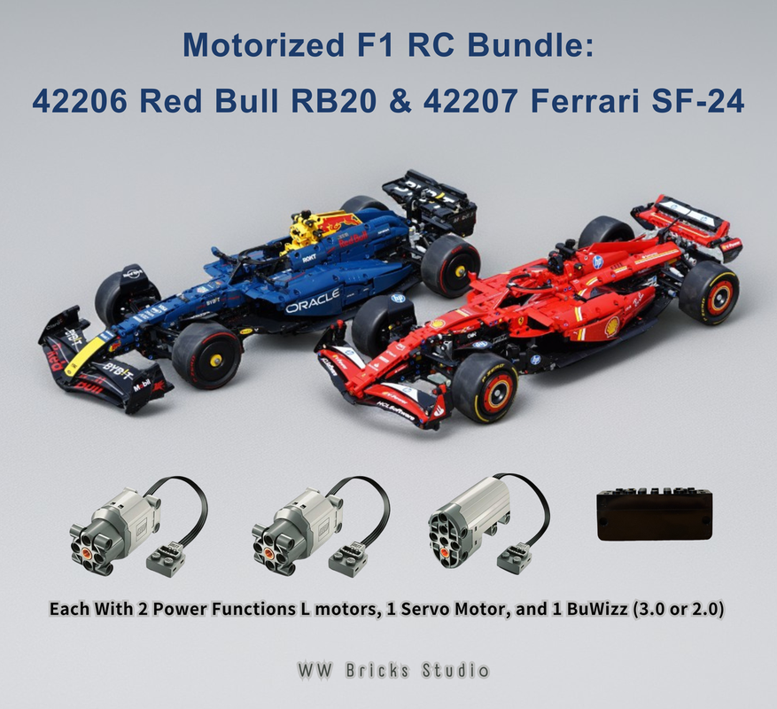 LEGO MOC 20% Off! Motorized F1 RC Bundle – 42206 Red Bull RB20 & 42207 ...