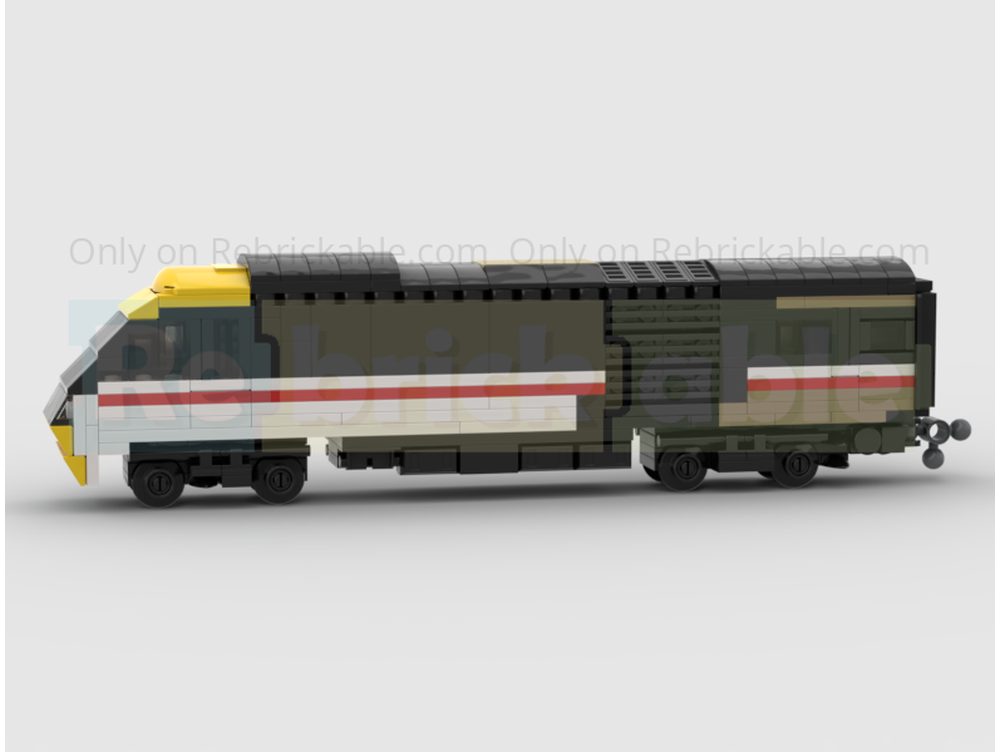 LEGO MOC-215191 4-Wide BR Class 43 HST Power Car In Intercity Livery by ...