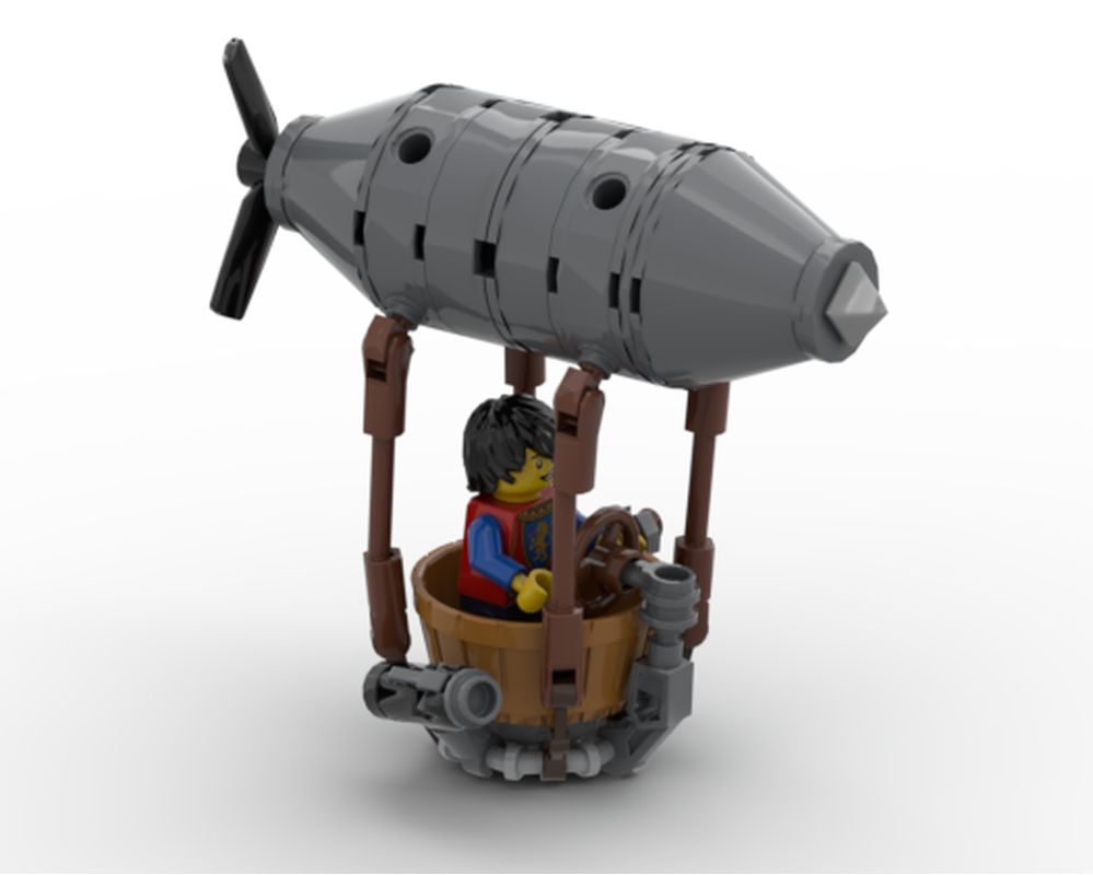 LEGO MOC Medieval airship by Smellybricks | Rebrickable - Build with LEGO