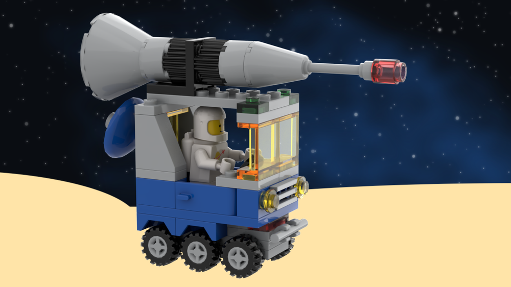 LEGO MOC Classic Space Reimagined: Box Rover Rocket Car (4-stud wide ...