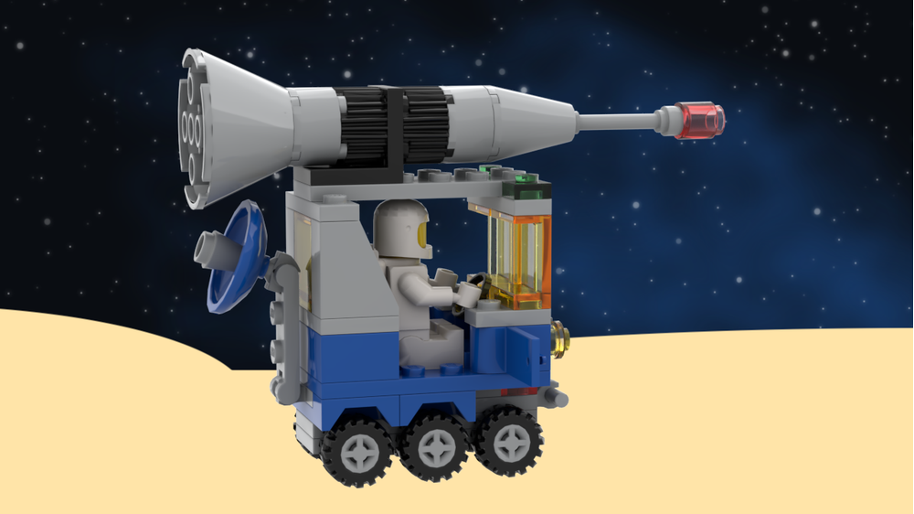 LEGO MOC Classic Space Reimagined: Box Rover Rocket Car (4-stud wide ...