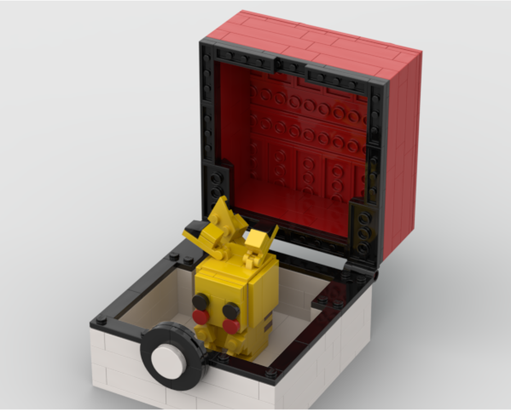 LEGO MOC Poké Ball Brick by BrickPlotter | Rebrickable - Build with LEGO