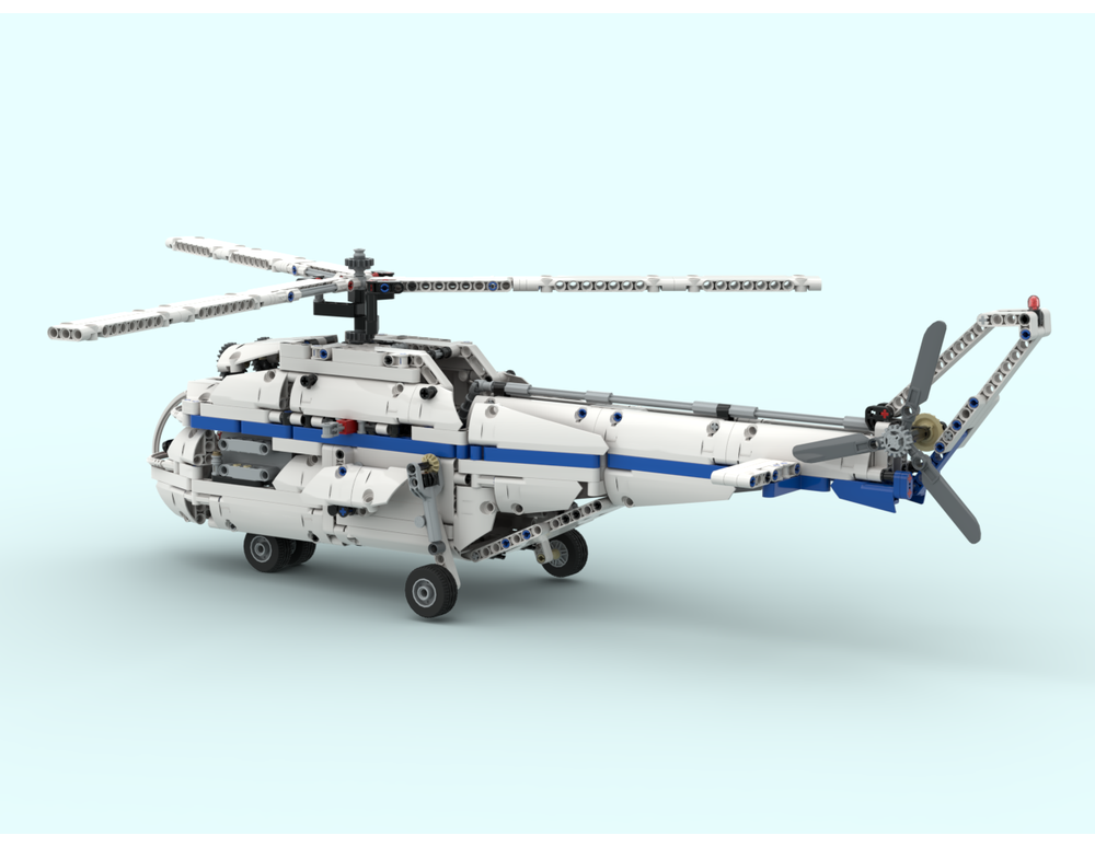 LEGO MOC-215230 42025 Helicopter by paave | Rebrickable - Build with LEGO