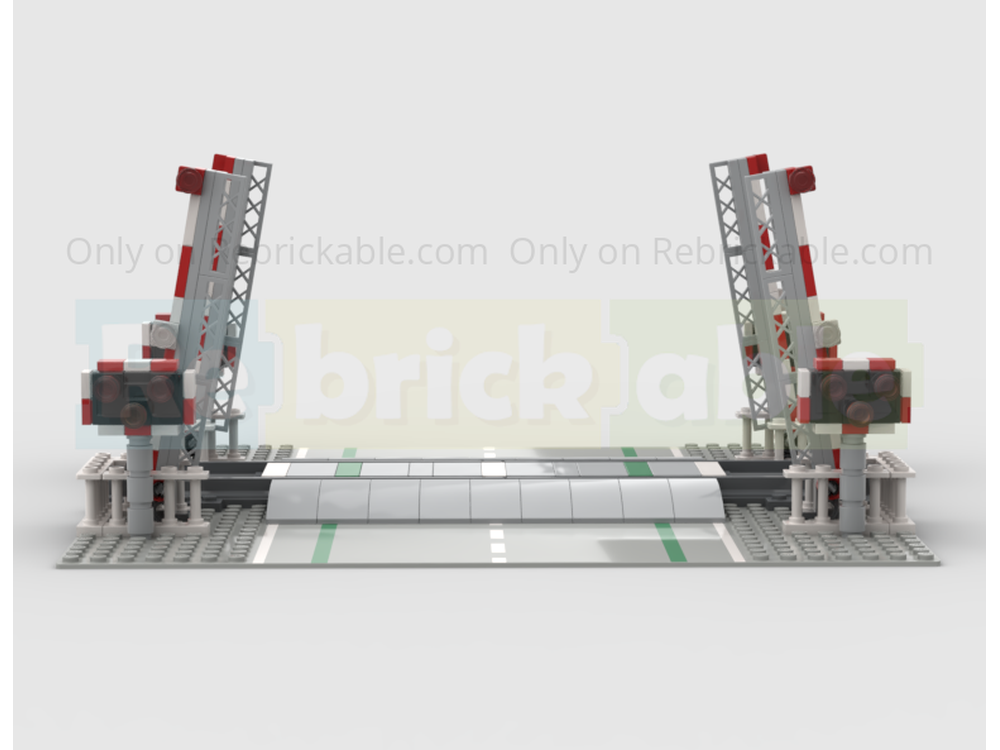 LEGO MOC UK Single Track Full Barrier Level Crossing by Andy Ps Bricks ...