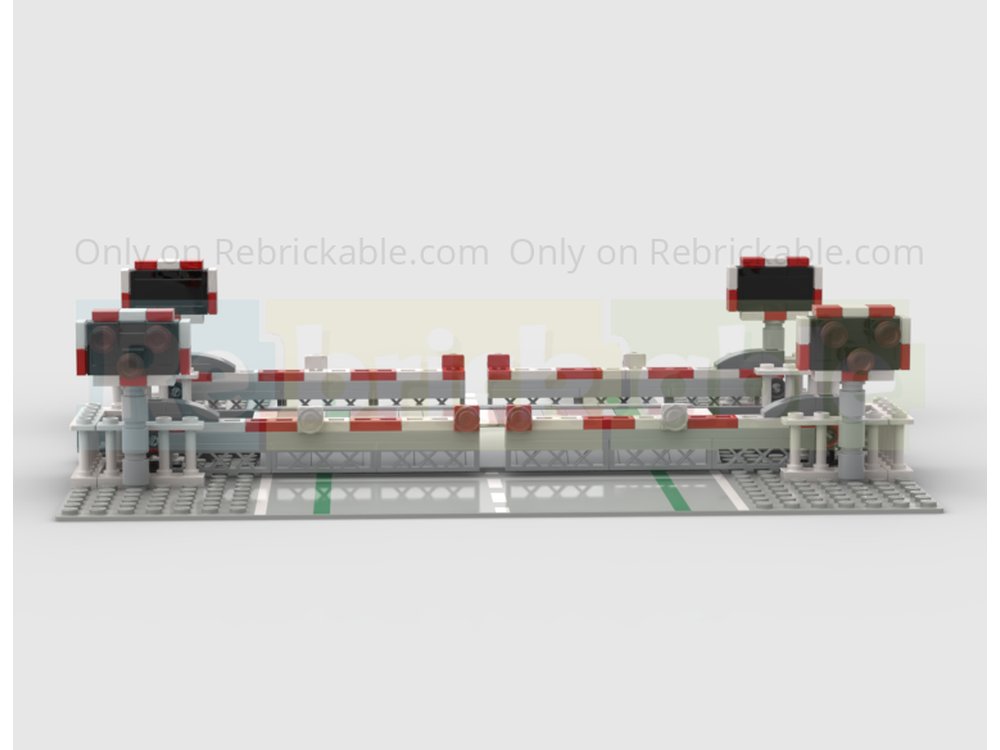 LEGO MOC UK Single Track Full Barrier Level Crossing by Andy Ps Bricks ...