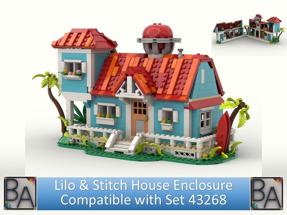 LEGO MOC Lilo & Stitch House Enclosure - Compatible with Set 43268 by ...