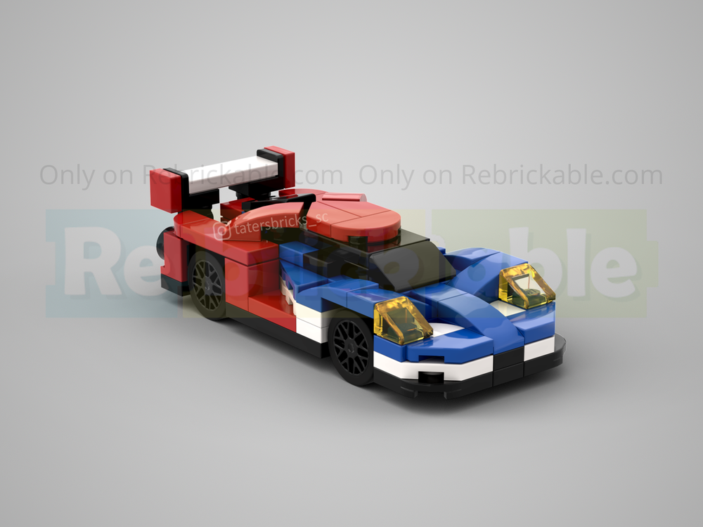 LEGO MOC Ford GT LM GTE 5 wide by Taters | Rebrickable - Build with LEGO