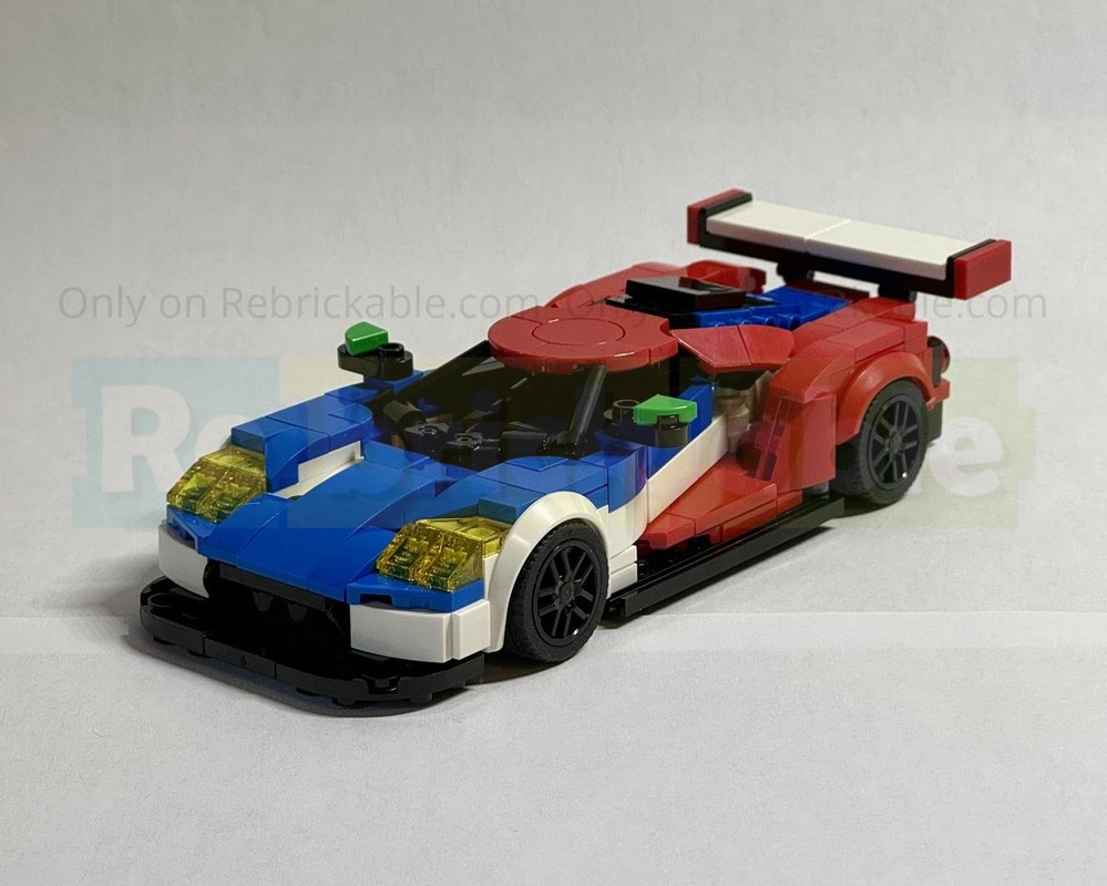 LEGO MOC Ford GT LM GTE by Taters | Rebrickable - Build with LEGO