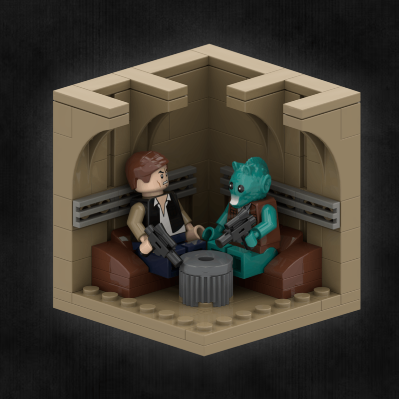 LEGO MOC Greedo/Han-Solo Minifigure Stand/Display - Star-Wars by ...