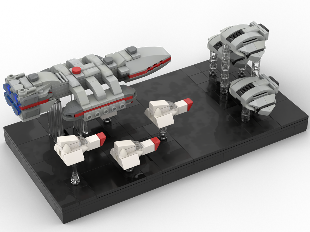 LEGO MOC Battlestar Galactica - Microcale by Horlack | Rebrickable ...