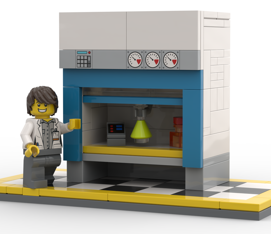 LEGO MOC Research Lab Fumehood by Ptchnk | Rebrickable - Build with LEGO