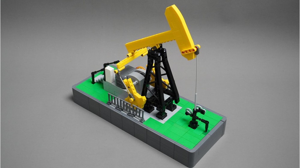 Lego Moc Oil Pump By Deltamc Rebrickable Build With Lego
