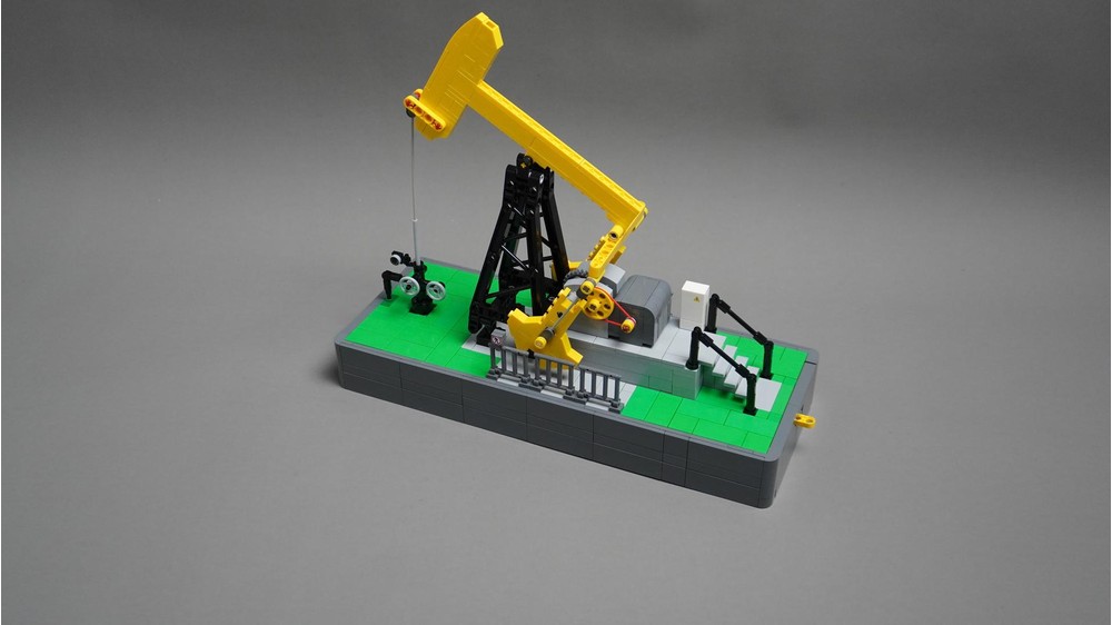 Lego Moc Oil Pump By Deltamc Rebrickable Build With Lego