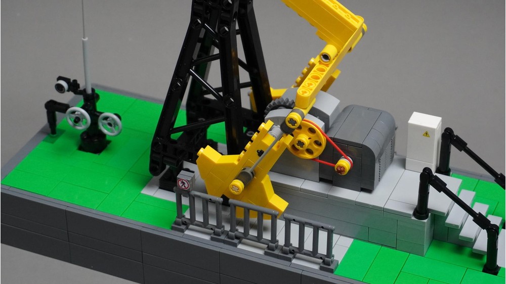 Lego Moc Oil Pump By Deltamc Rebrickable Build With Lego