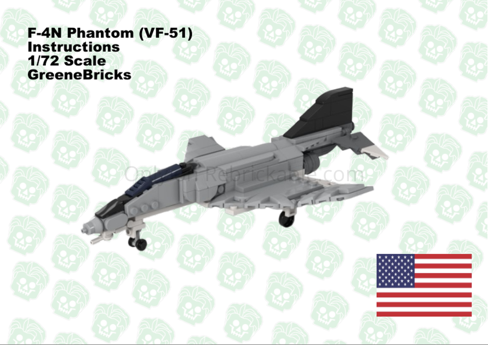 LEGO MOC-215334 F-4N Phantom (VF-51) by GreeneBricks | Rebrickable ...