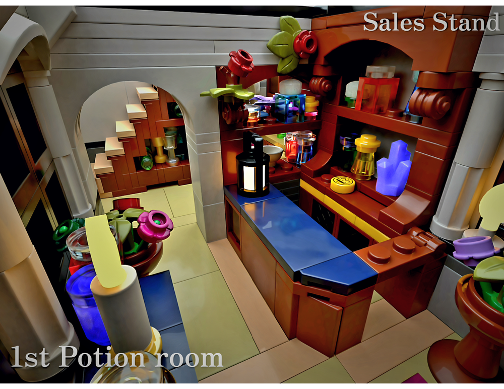 LEGO MOC Amethyst Potion Shop by BLACKSNOW | Rebrickable - Build with LEGO