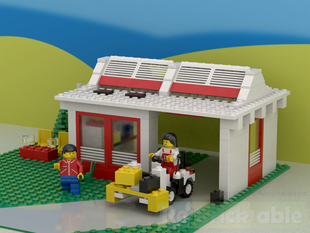 LEGO MOC 6380 Warehouse with forklift by se1977 | Rebrickable - Build ...