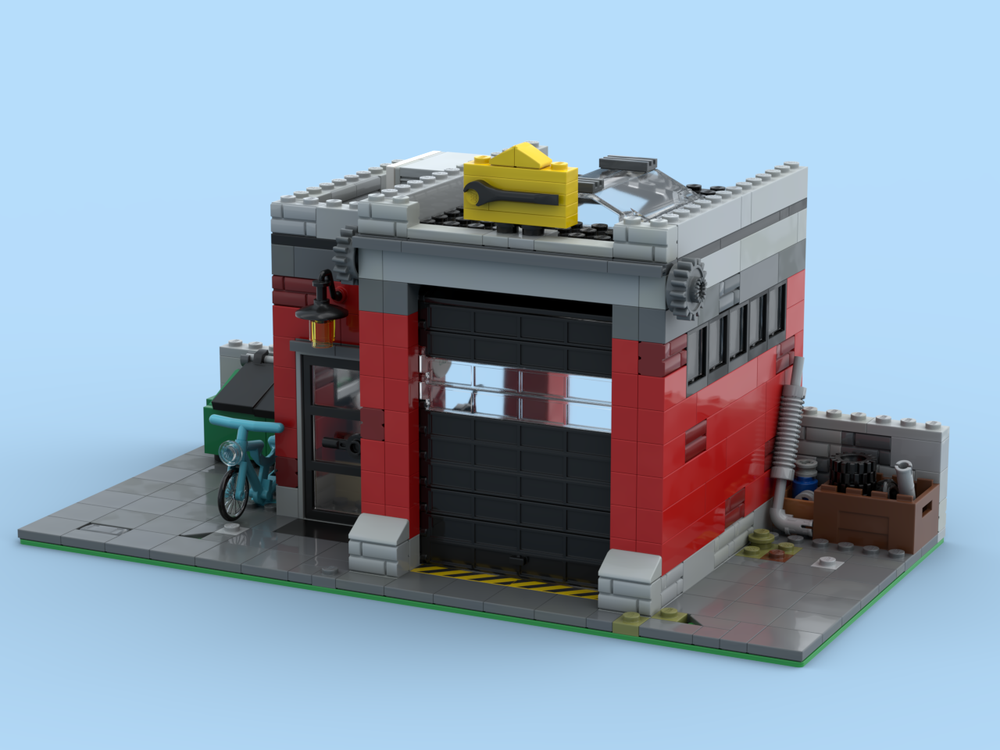 LEGO MOC Car repair garage by benvelor | Rebrickable - Build with LEGO