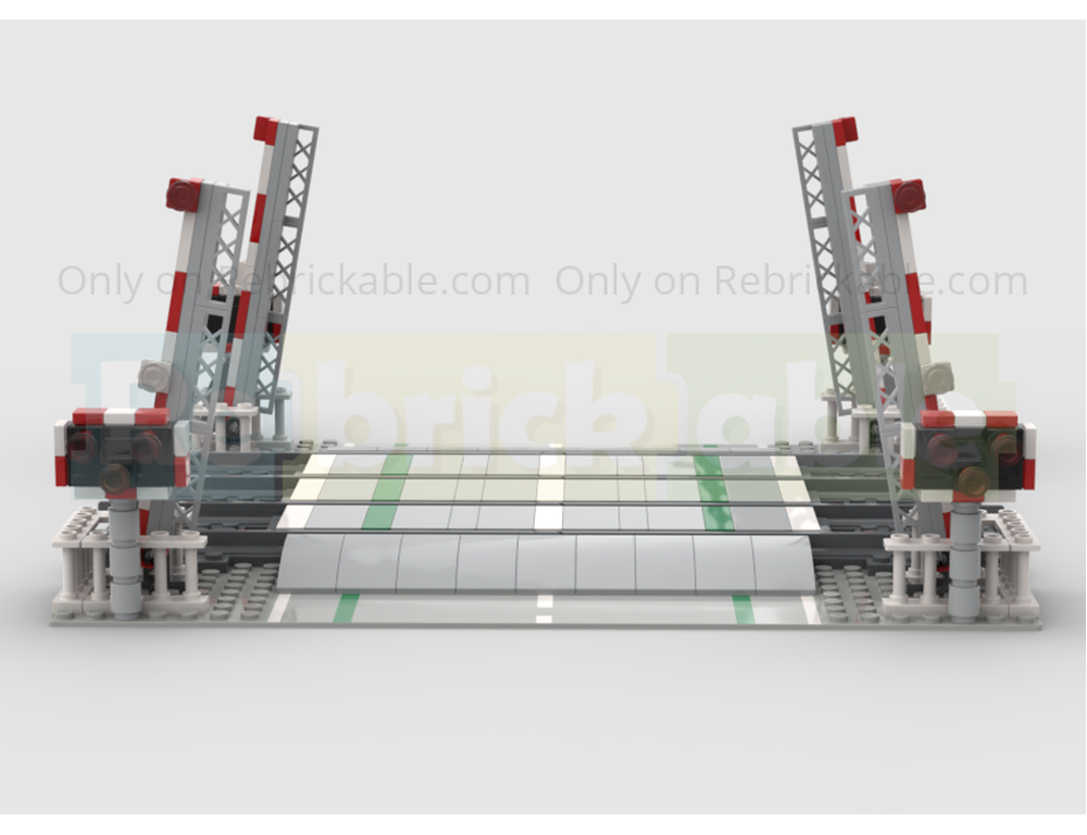 LEGO MOC UK Double Track Full Barrier Level Crossing by Andy Ps Bricks ...