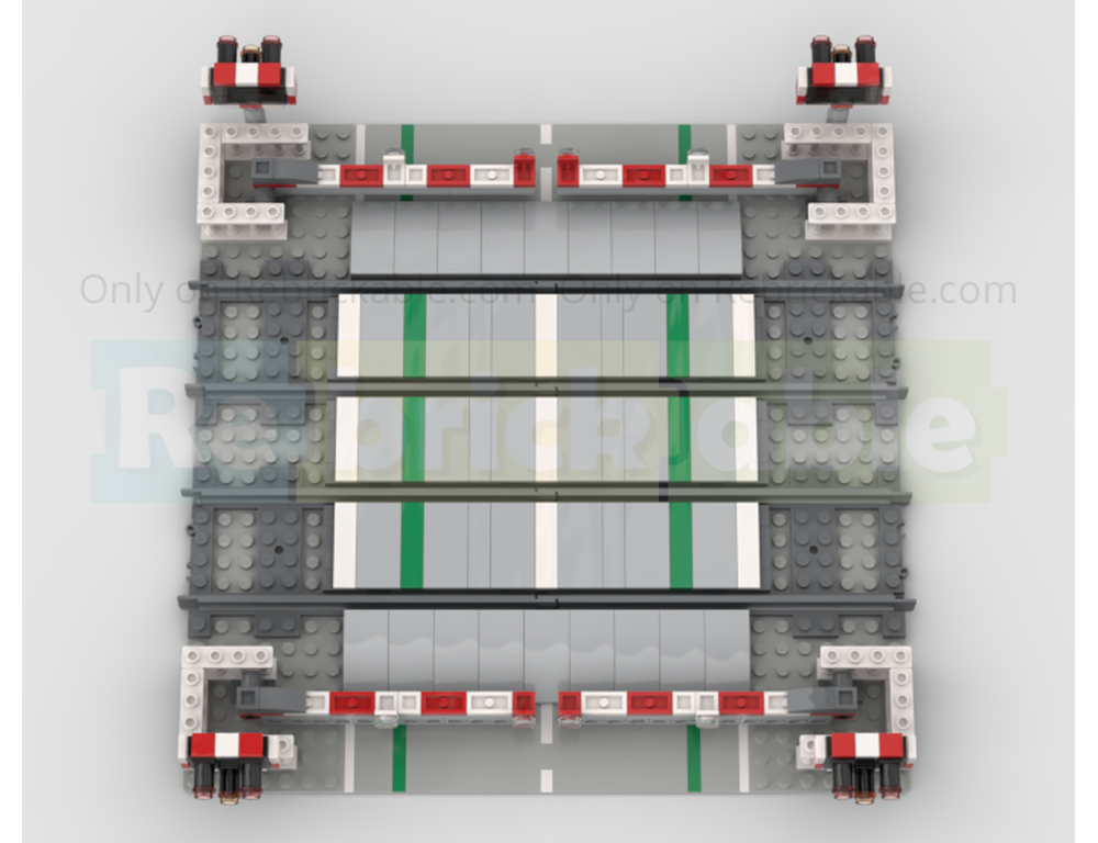 LEGO MOC UK Double Track Full Barrier Level Crossing by Andy Ps Bricks ...