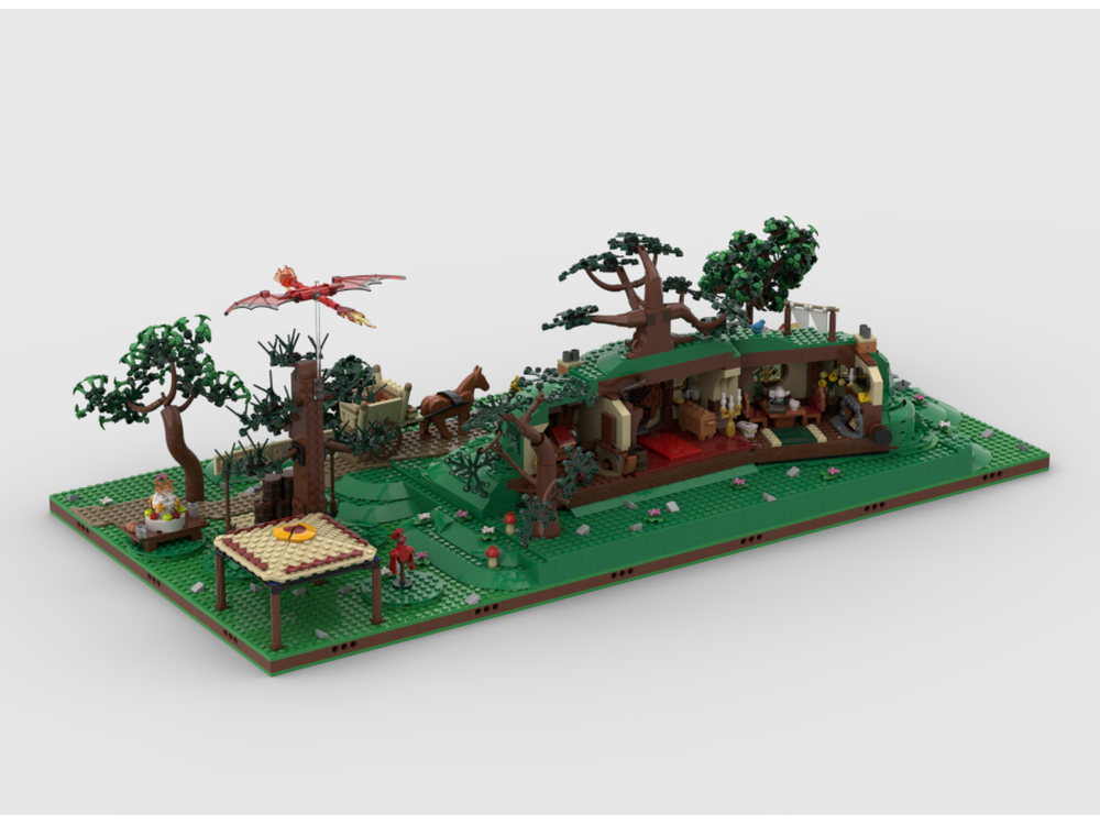LEGO MOC-215456 The Shire - Display for set 10354 by gabizon ...