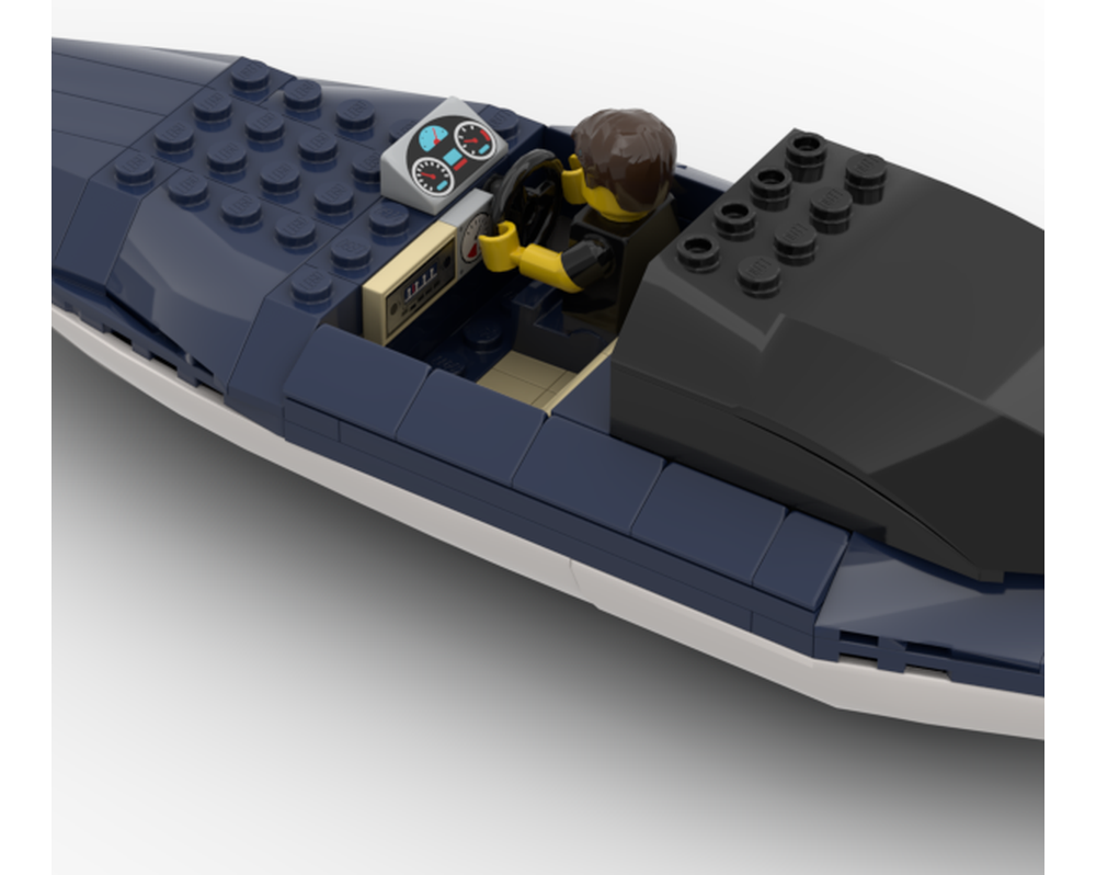 LEGO MOC-215491 Futuristic speed boat by Smellybricks | Rebrickable ...