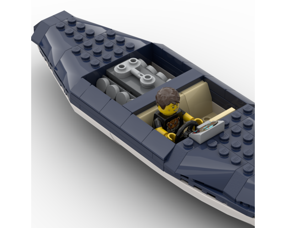 LEGO MOC-215491 Futuristic speed boat by Smellybricks | Rebrickable ...