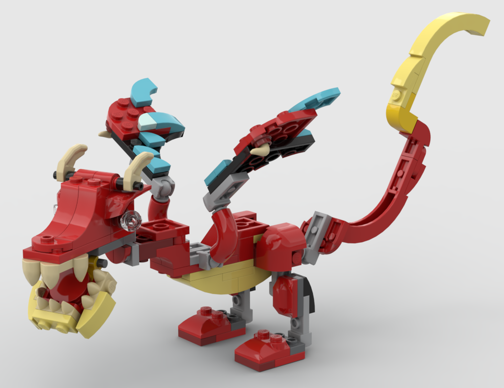 LEGO MOC Red Wyvern - 31145 ALT by NaMroz | Rebrickable - Build with LEGO