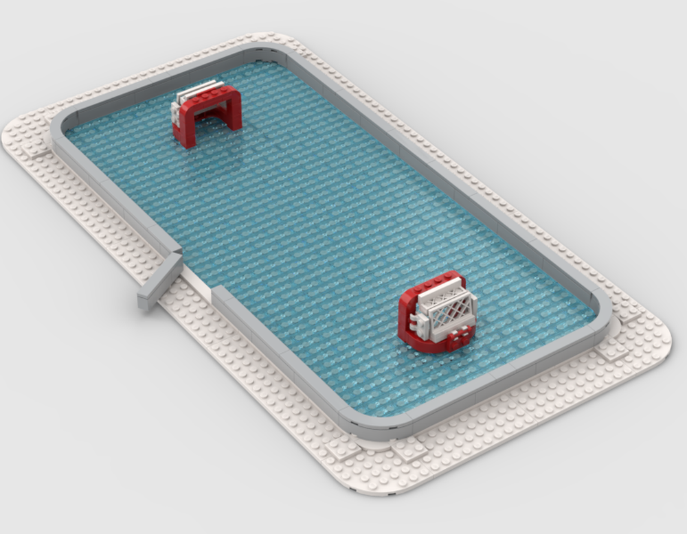 LEGO MOC Ice Rink with Hockey Goals by GTerBricks | Rebrickable - Build ...