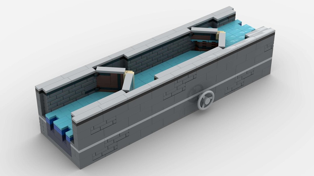 LEGO MOC Canal Lock v4 by Mbrick7 | Rebrickable - Build with LEGO