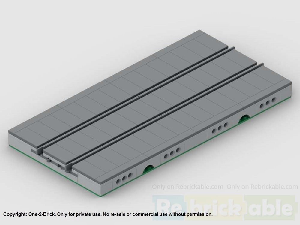 LEGO MOC 16x32 MILS Road/Rail by ONE-2-BRICK | Rebrickable - Build with ...