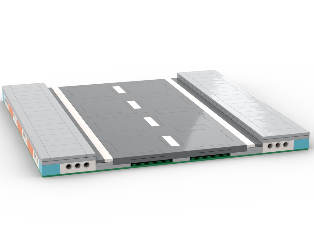 LEGO MOC Mills Road Plate Straight by Smudge | Rebrickable - Build with ...