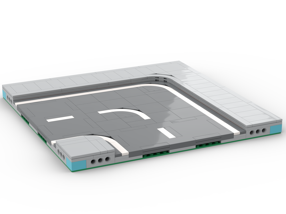 LEGO MOC Mills Road Plate Curve by Smudge | Rebrickable - Build with LEGO
