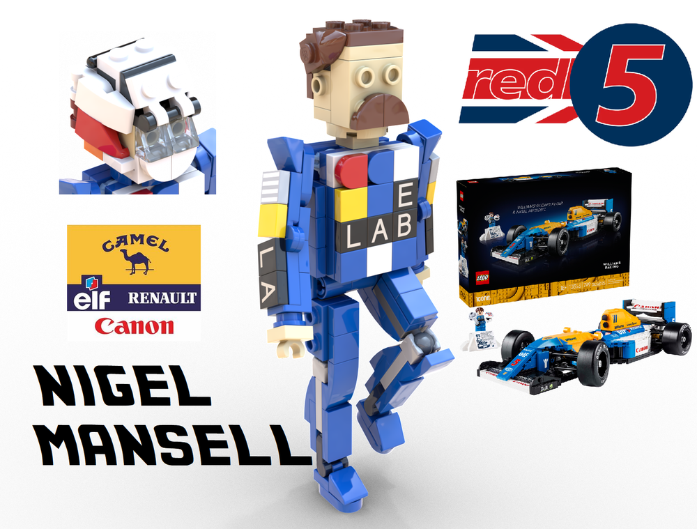LEGO MOC-215595 Nigel Mansell for Williams FW14B 10353 - action figure ...