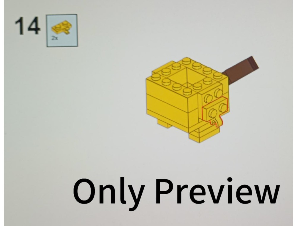LEGO MOC BrickHeads Pika by Artem19K | Rebrickable - Build with LEGO