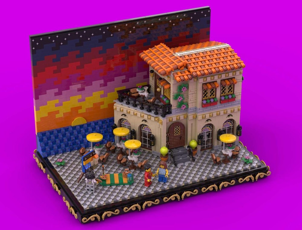 LEGO MOC SEASIDE SUNSET DIORAMA by Oliwia 2005 | Rebrickable - Build ...