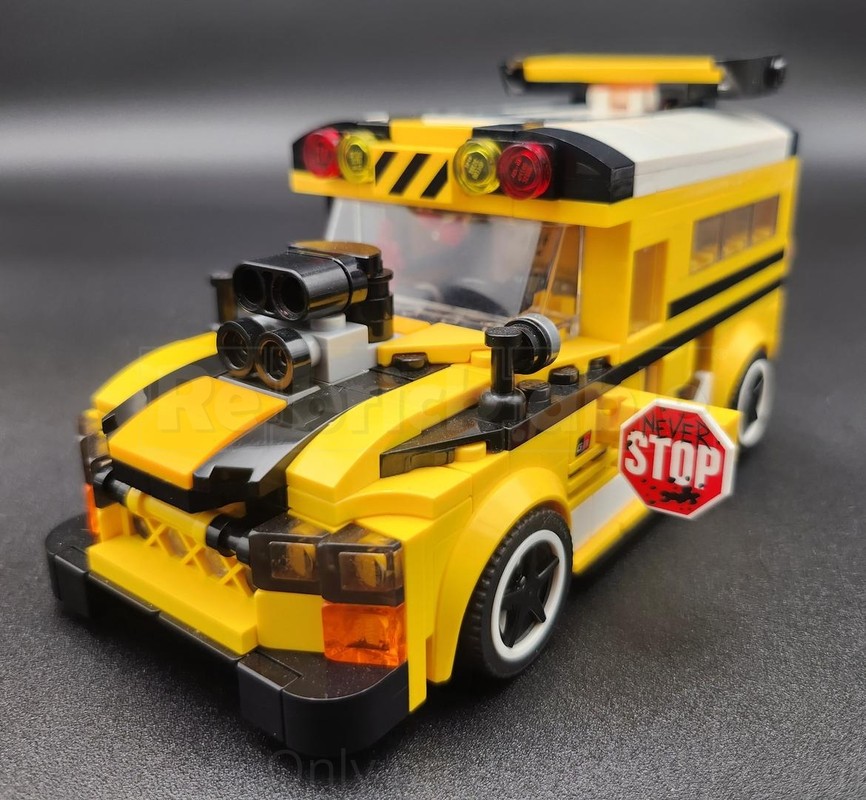 LEGO MOC Hot Rod School Bus by Agosami Brickworks | Rebrickable - Build ...