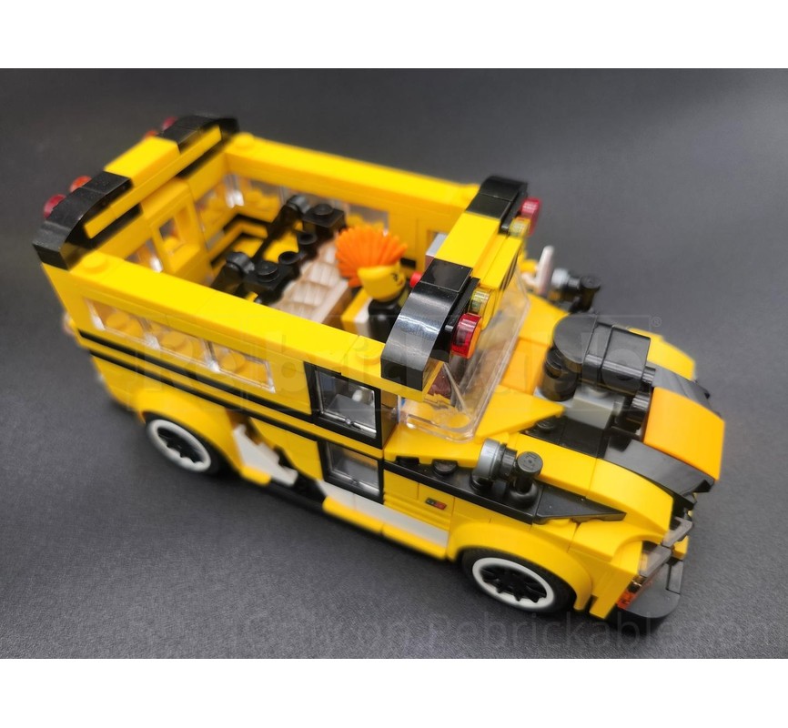 LEGO MOC-215619 Hot Rod School Bus by Agosami Brickworks | Rebrickable ...